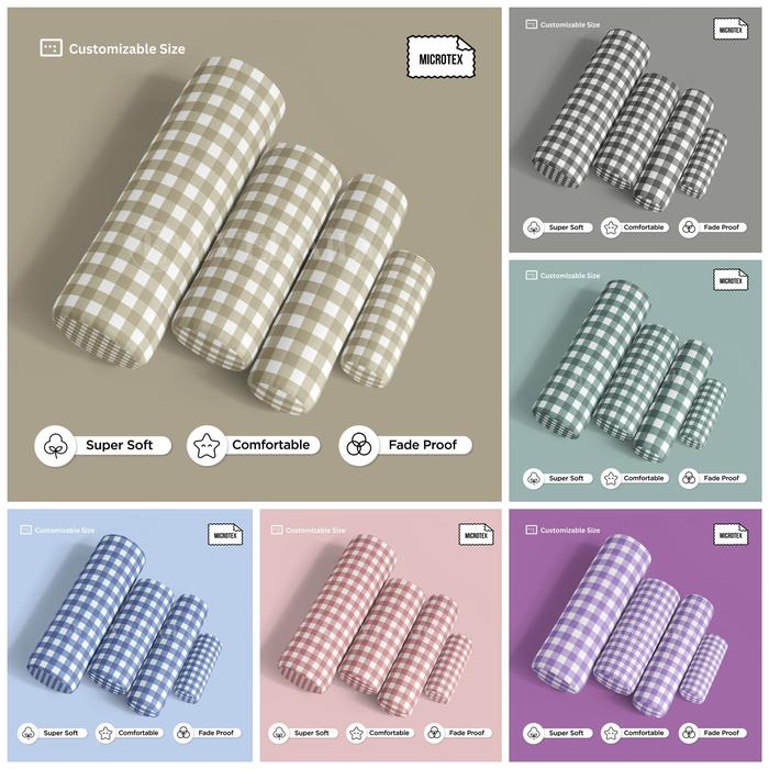 Jual Sarung Guling Gingham Emily Ukuran Custom Kotak Aesthetic ...