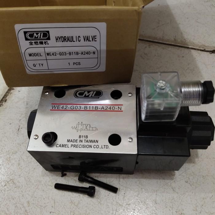 Jual SOLENOID VALVE OIL HYDRAULIC VALVE CML CAMEL WE42-G03-B11B-A240-N ...