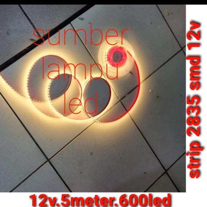 Jual led strip orange 120led 2835 smd 12v / flexible strip orange 5m ...