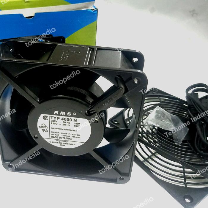 Jual AMS TYP 4650 12cm Set Cooling Fan AC 220v/230v 12x12x3.8cm ...