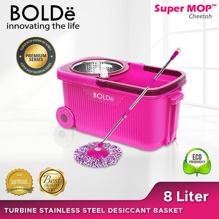 Jual BOLDE SuperMop Cheetah (Alat Pel Lantai ) - Merah Muda - Kota ...
