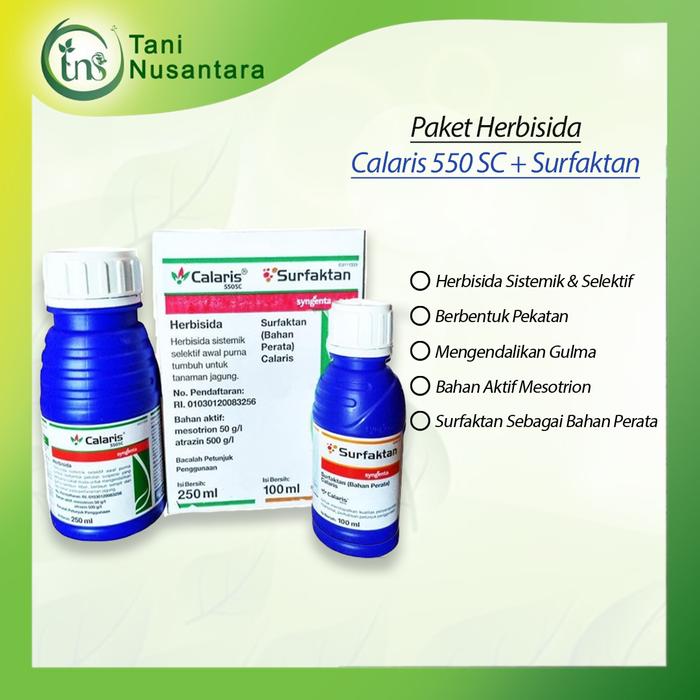 Jual Paket Obat Pertanian Herbisida CALARIS 550SC -250ml SURFAKTAN -100 ...