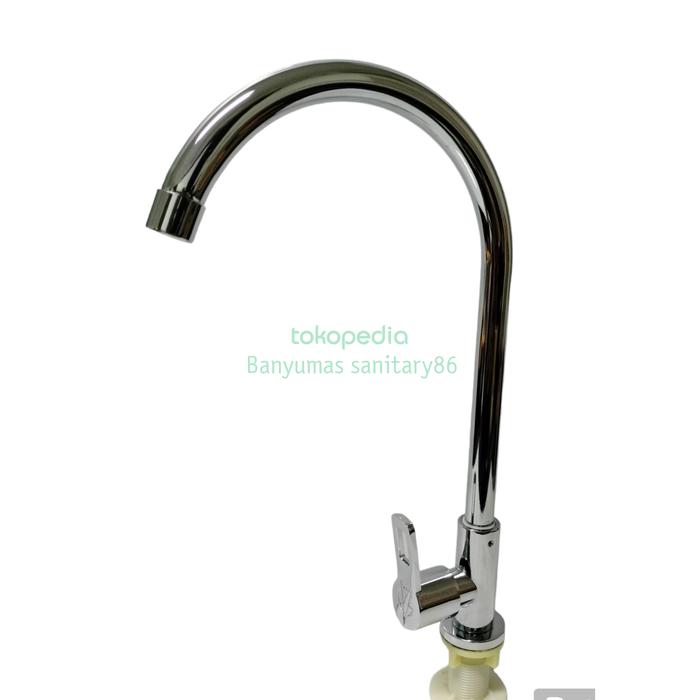 Jual Kran cuci piring pipa stainless meja/Kran dapur pipa stainless ...