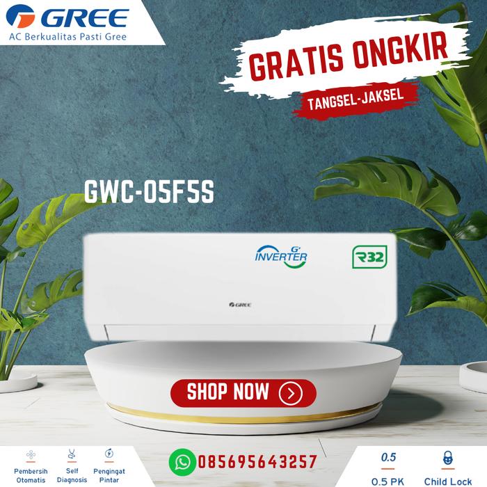 Jual GREE AC SPLIT 1/2 PK INVERTER GWC-05F5s + BERGARANSI RESMI 10 TAHUN - Kota Tangerang ...