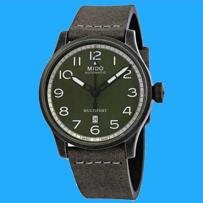 Jual Jam Mido Multifort Automatic Green-Grey Dial 44mm Men's Watch ...