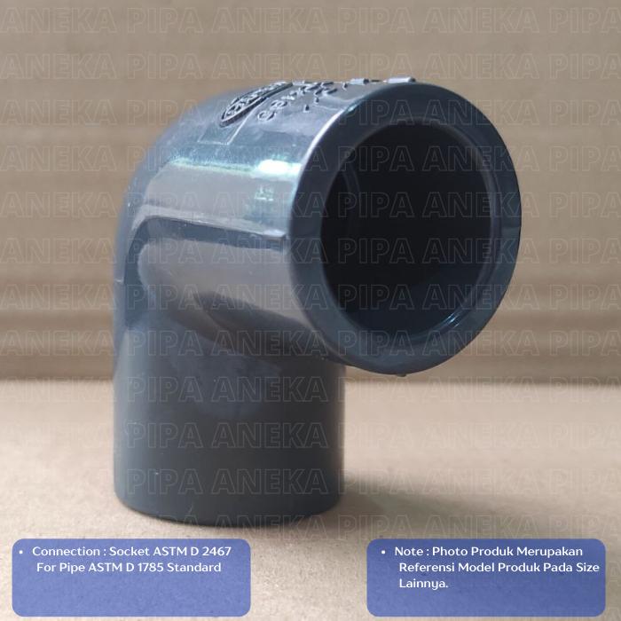 Jual Reducer Elbow 90 UPVC Sch 80 ASTM Size 1 Socket x 3/4 Socket Inch - Kota Tangerang - ANEKA ...