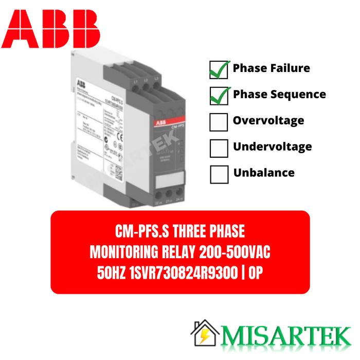 Jual ABB CM-PFS.S Three Phase Monitoring Relay 200-500VAC 50-60Hz | OP - Kota Jambi - MitSarTek ...