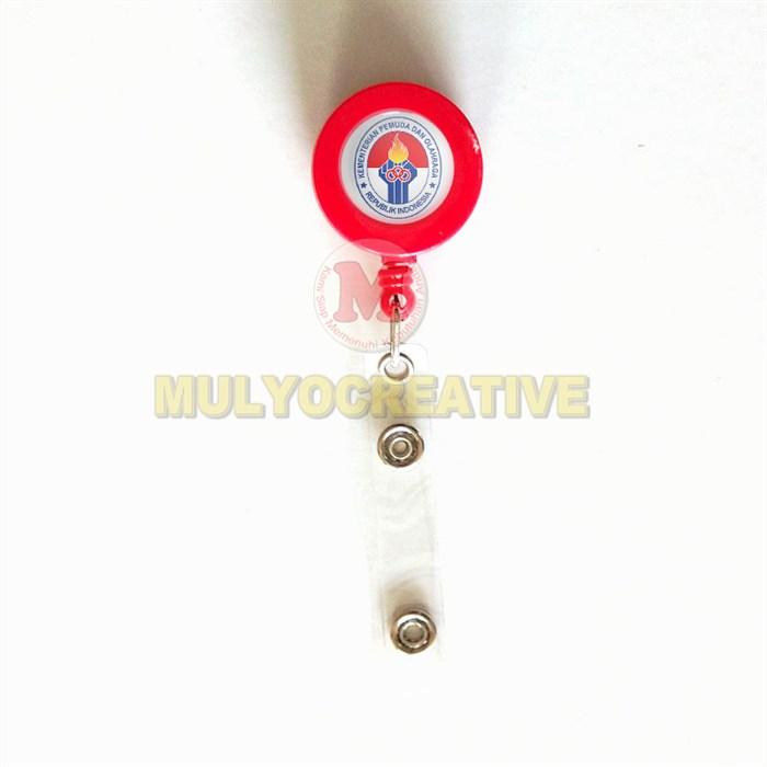 Jual ID Card Yoyo Kemenpora Gantungan ID Card Holder - Silver Ful Logo ...