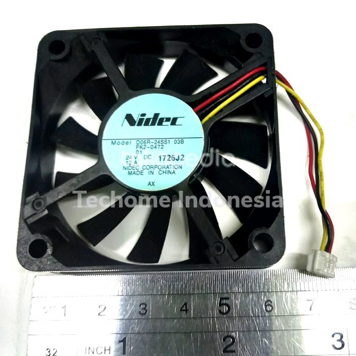 Jual Fan NIDEC D06R-24SS1 03B 24V DC Ball Bearing 6x6x1.5cm 6cm 12A - Jakarta Barat - Techome ...
