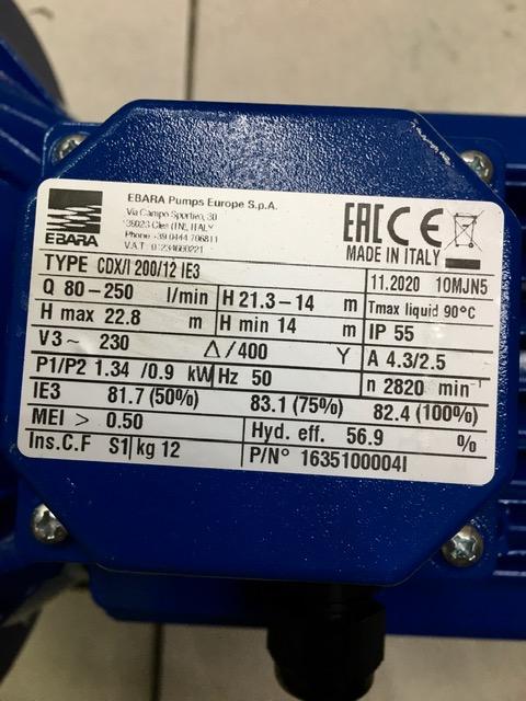 Jual EBARA CDX200/12 Stainless Steel Centrifugal Pump - Jakarta Barat ...