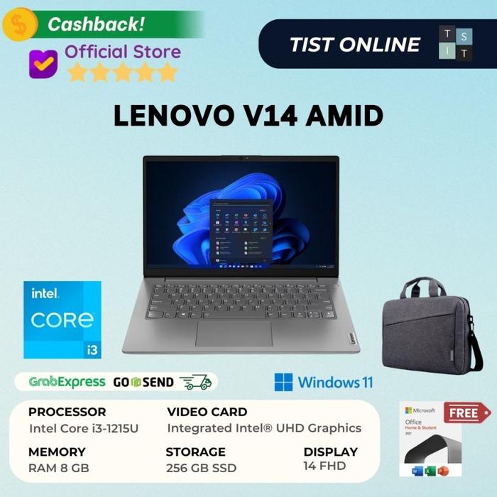 Jual LENOVO V14 Gen 3 IAP AMID GREY CORE i3-1215U 8GB 256GB W11+OHS - Jakarta Selatan - Tri ...