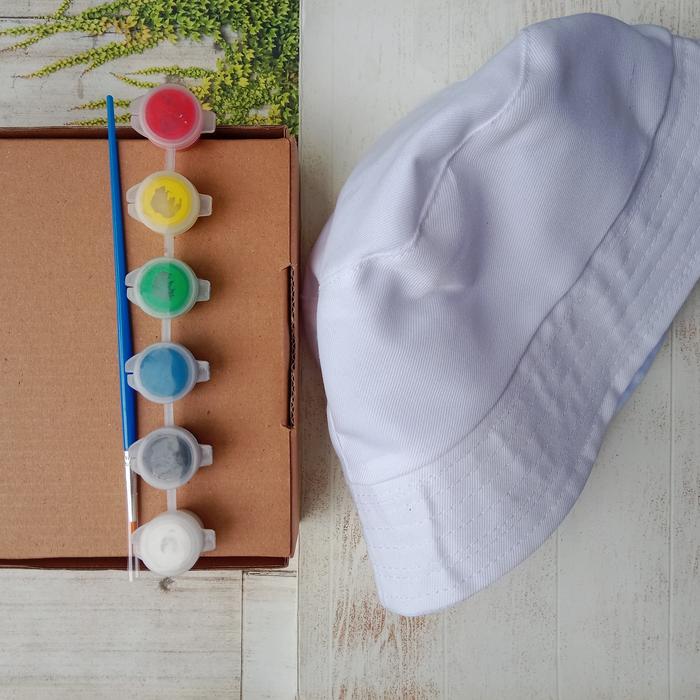 Jual Paket Melukis Topi Anak 7DIY Kids Bucket Hat Painting Kit Goodie ...
