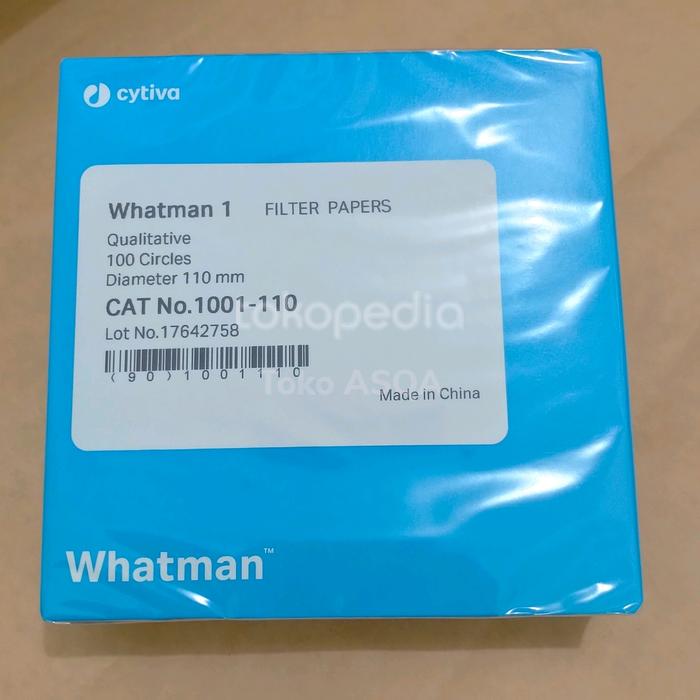 Jual Filter Paper Whatman no.1 Diameter 110 mm / Kertas Saring Whatman ...