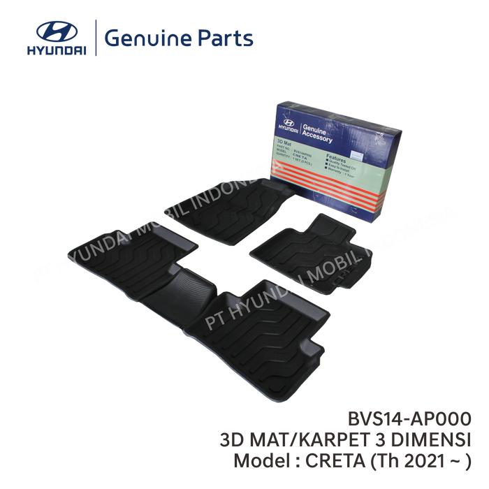 Jual Karpet Mobil 3 Dimensi / 3D MAT Hyundai CRETA th 2021 ~ - Kota ...