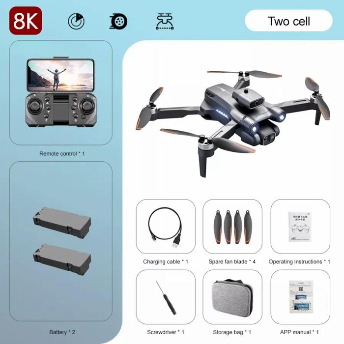 Jual S1S Drone BRUSHLESS Dual Camera 8K Sensor Anti Tabrak Optical Flow - S1S 2 Battre - Jakarta ...