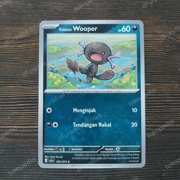 Jual Paldean Wooper Art 2 Hantaman Triplet Kartu Pokemon Indonesia - Jakarta Selatan - dFuradise ...