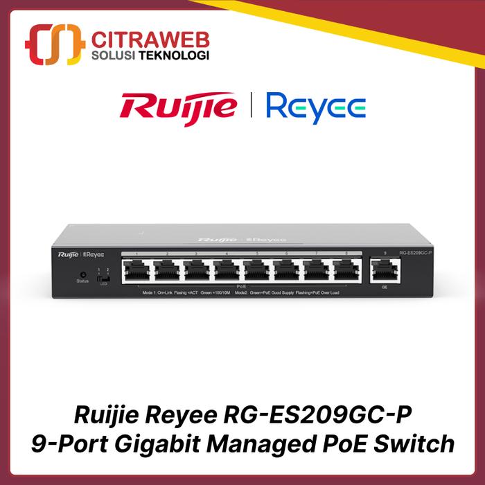 Jual Ruijie Reyee RG-ES209GC-P 9 Port Gigabit Managed PoE+ Switch - Kab. Sleman - Citraweb ...