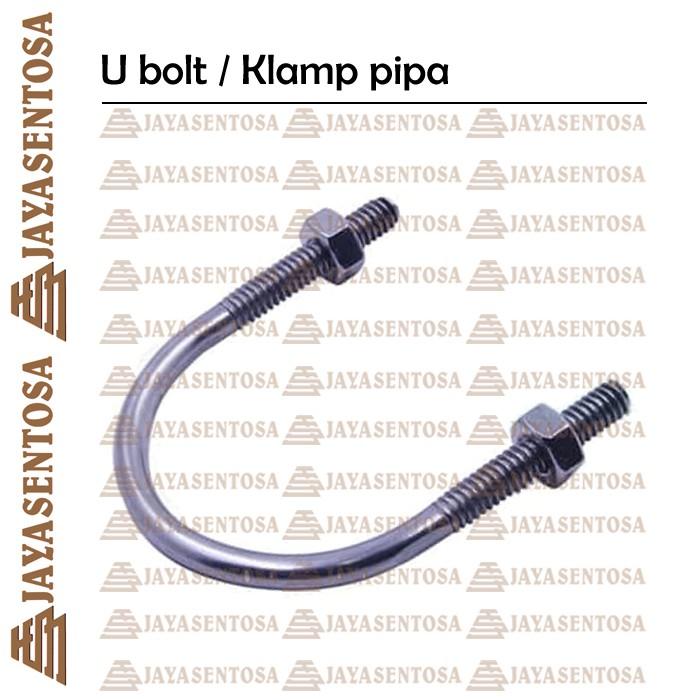 Jual u bolt m8 x 2" ubolt 5/16 x 2" - Jakarta Pusat - jaya sentosa 164 | Tokopedia