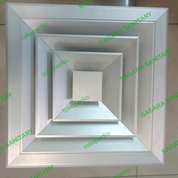 Jual diffuser grille AC Exhaust 28 x 28 cm sok 4 inchi / grill ducting ...
