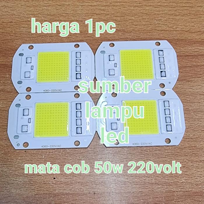Jual mata led pju cobra 50w 50watt - chip cob sorot led 50 watt putih 220v - Jakarta Barat ...