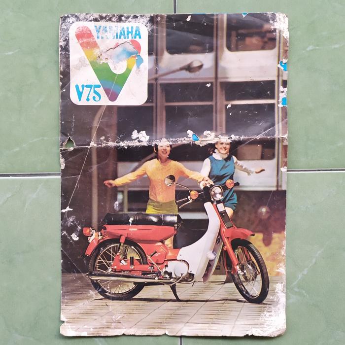Jual brosur original iklan motor yamaha V75 jadul lawas lama langka ...