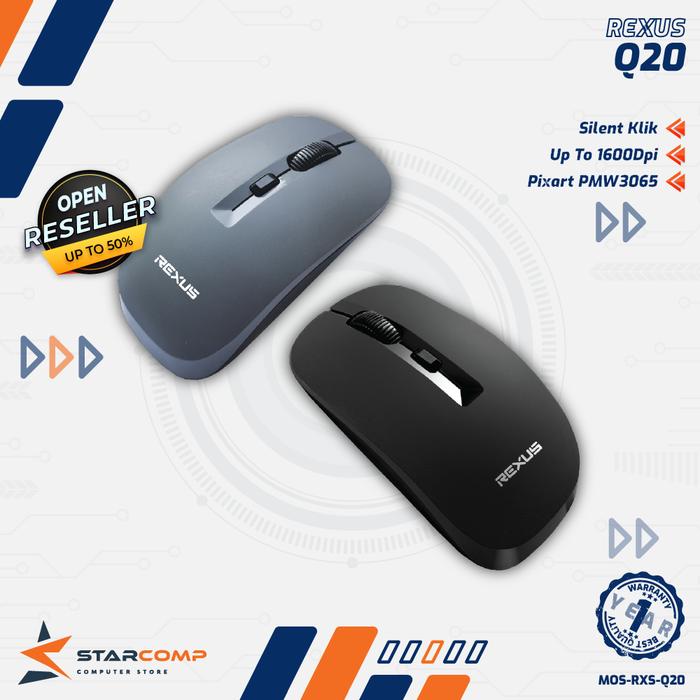 Jual Rexus Q20 Office Mouse Wireless Silent Q 20 - Kota Surakarta ...