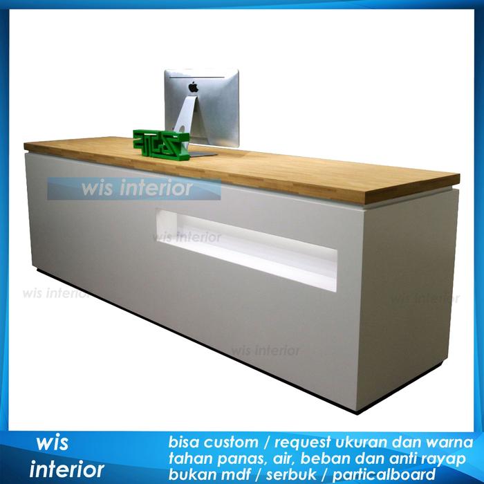 Jual MEJA INFORMASI KANTOR MINIMALIS / RESEPSIONIS - CUSTOM UKURAN ...