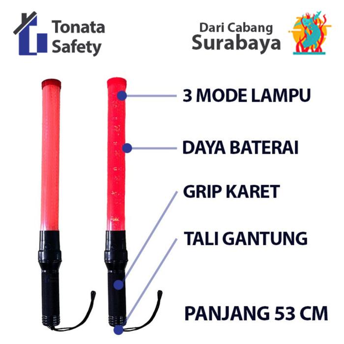 Promo Tongkat Lalu Lintas 53 cm / Lampu Lalin Polisi / Stick Warning ...
