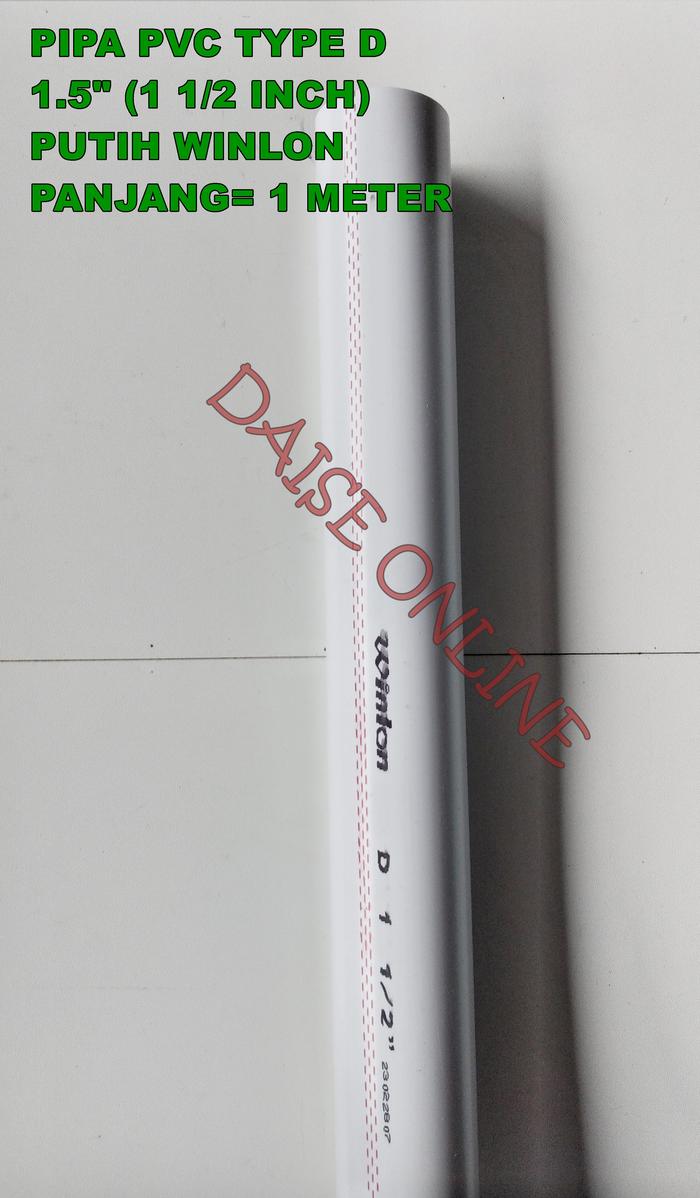 Jual PIPA PVC 1 1/2 INCH PANJANG 1 METER PUTIH WINLON - Kab. Sidoarjo ...