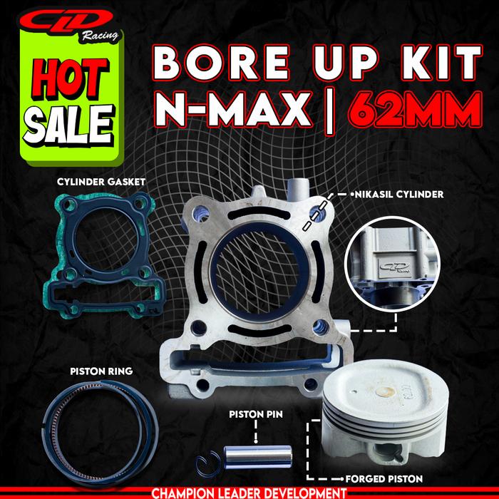 Jual Paket Bore Up Kit Blok Piston Set CLD Racing Yamaha NMAX, Aerox OS ...