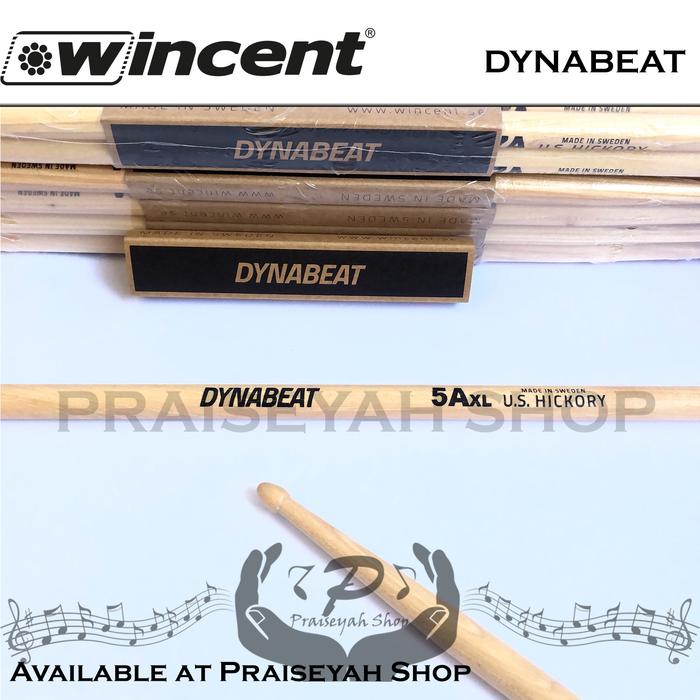 Jual Stick Drum Hickory Dynabeat By Wincent 5a 7a 5axl Stik Dyna Beat ...
