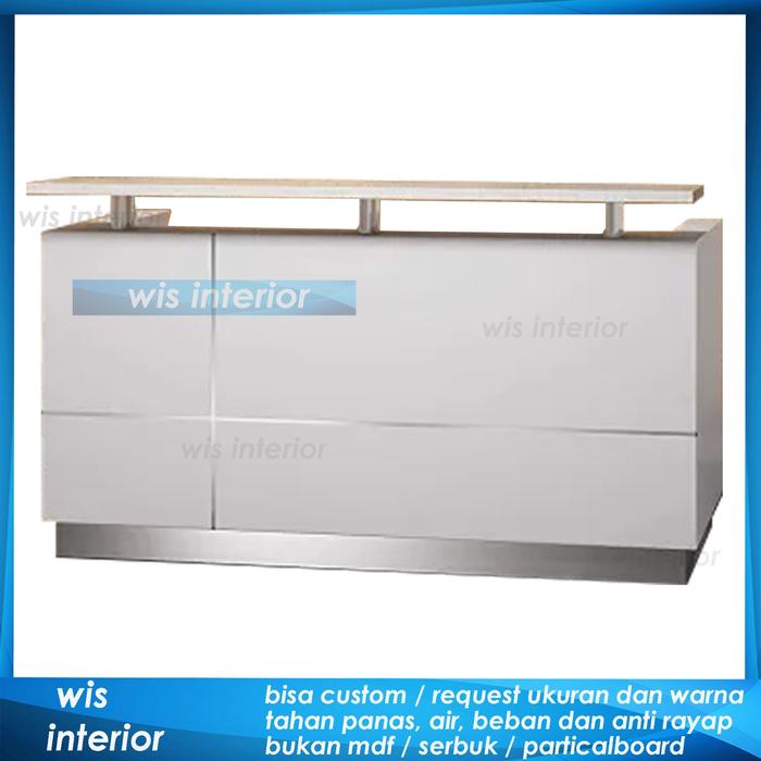 Jual MEJA KERJA RESEPSIONIS LOBBY KANTOR KASIR RESTORAN COUNTER MALL ...