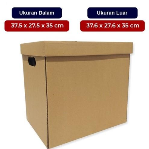 Jual Dus Arsip Dokumen Kardus Berkas Box Map File Kantor Bank 38x28x35 ...