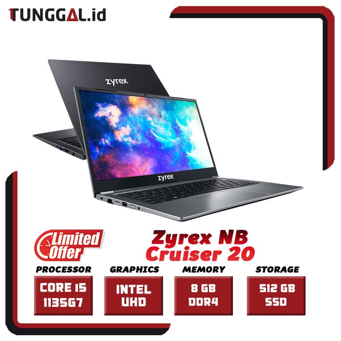 Jual Laptop Zyrex Cruiser 20 Core i5 1135G7 14" FHD 8GB 512GB SSD WIN10 ...