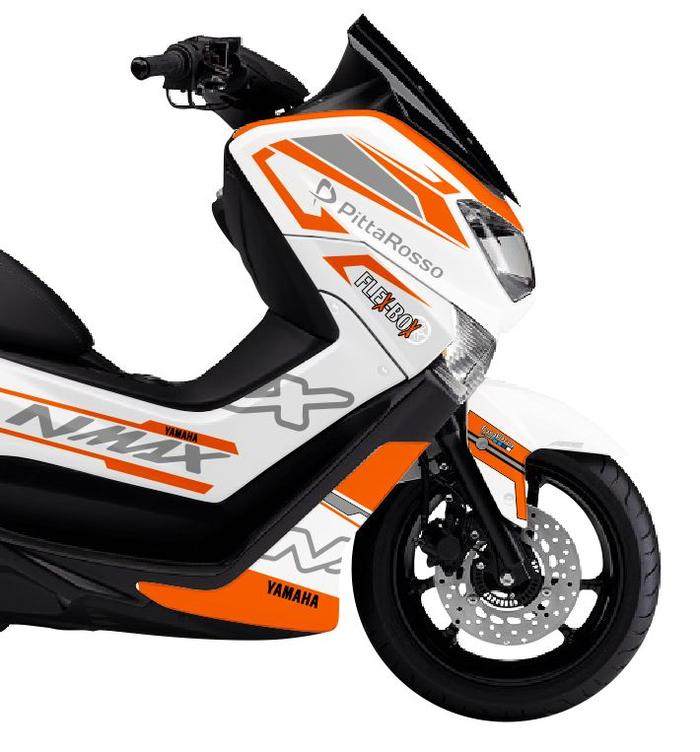 Jual Decal Full Body Motor Yamaha Nmax OLD Grafis Putih Orange - Kota ...
