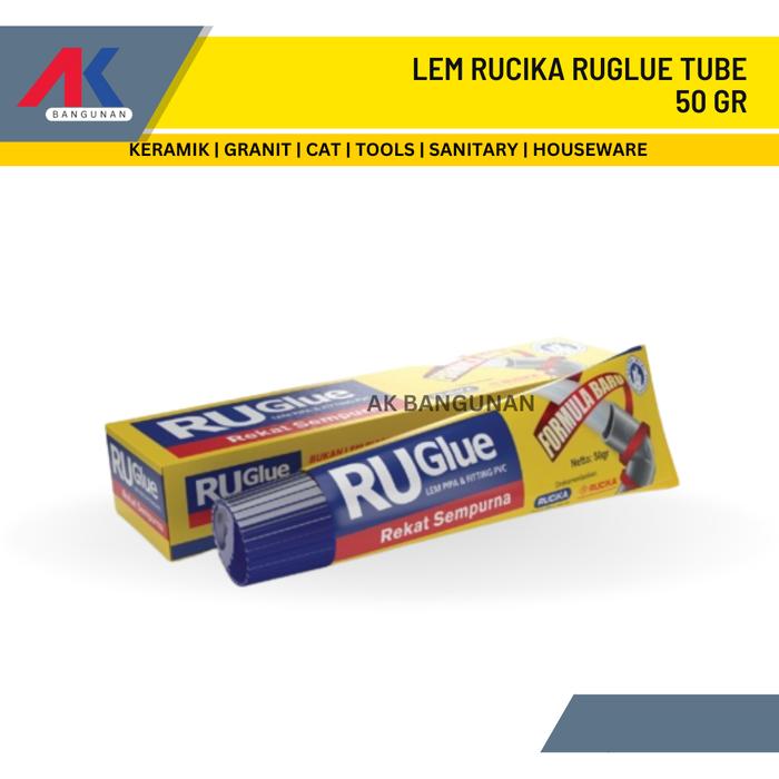 Jual Lem Rucika Ruglue Tube 50 Gram / Lem Pipa Fitting PVC - Kota ...