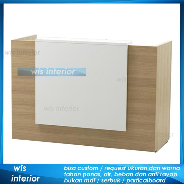 Jual MEJA RESEPSIONIS LOBBY KANTOR MINIMALIS UKURAN BESAR 2 WARNA ...