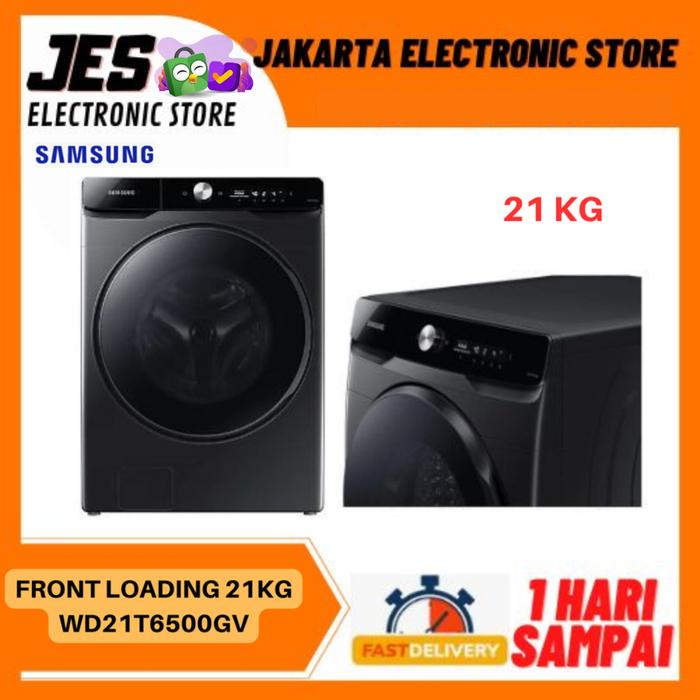Promo SAMSUNG WD21T6500GV MESIN CUCI FRONT LOAD 21KG WASH/DRYE 12KG INVERTER Cicil 0% 3x ...