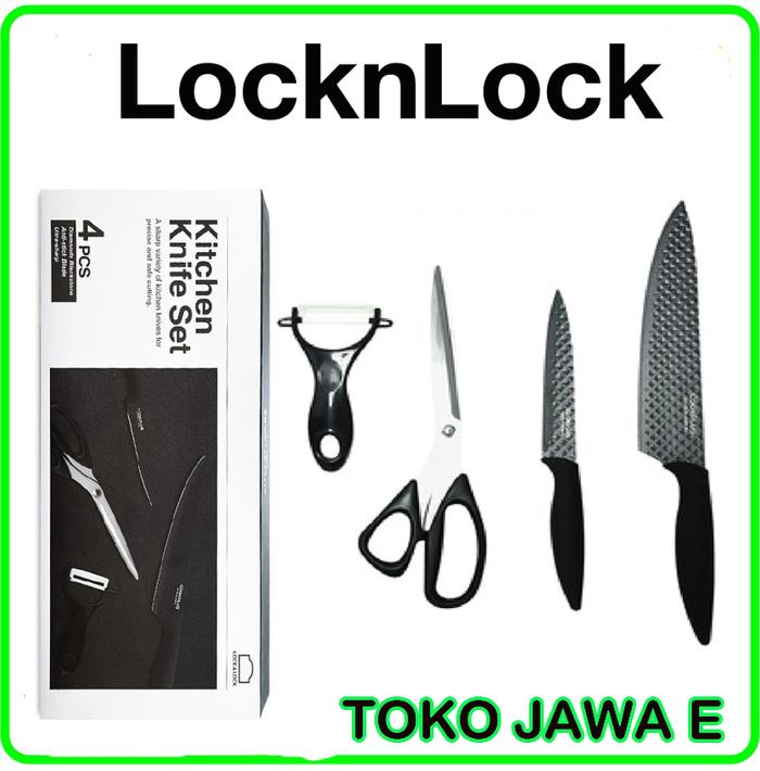 Jual PISAU SET LockNLock/Lock N Lock/Lock & Lock CKK103S4BLK - Jakarta ...