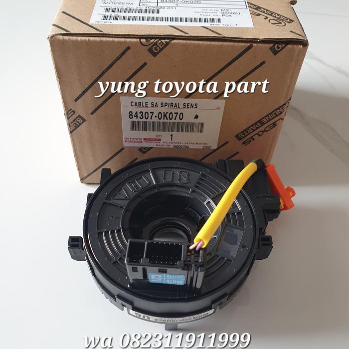 Jual CABLE SPIRAL 84307-0K070 TOYOTA INNOVA REBORN & HILUX REVO ...