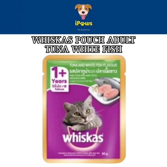 Jual WHISKAS POUCH 80GR ADULT 1+ TUNA AND WHITE FISH FLAVOUR / MAKAN ...