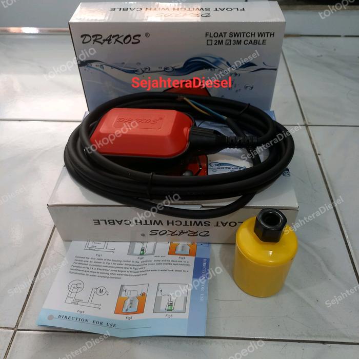 Jual Pelampung air/otomatis tandon air Drakos(kabel 2meter)float switch - Kab. Bekasi ...