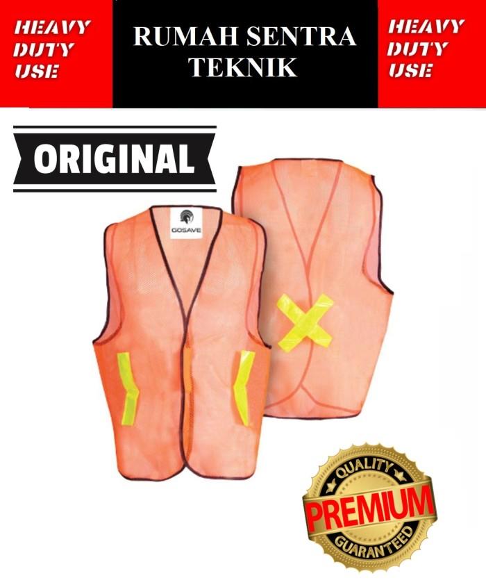 Jual Rompie Safety Vest Rompi Proyek Gosave Rompi jaring ORI ORANGE ...