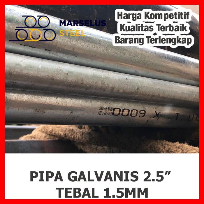 Jual PIPA GALVANIS 2,5” / 2,5 inch tbl 1,5mm 6 meter - Full Berkualitas ...
