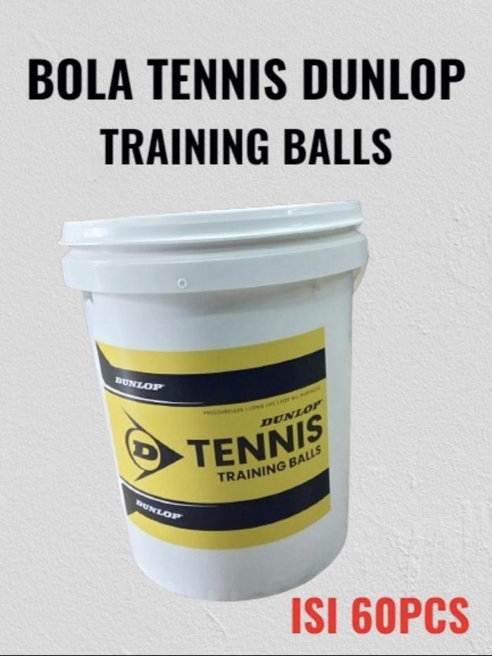 Jual Bola Tenis DUNLOP / Bola Training DUNLOP Latihan Ember ISI 60 ...