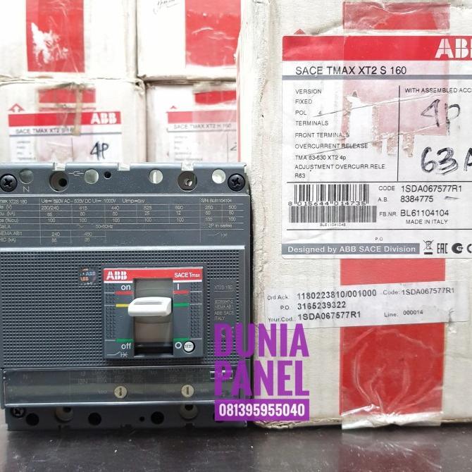 Jual Mccb Abb Tmax Xt2S 63A 50Ka Mccb Abb 4P 63A 50Ka - Jakarta Barat - Industrial Automation ...