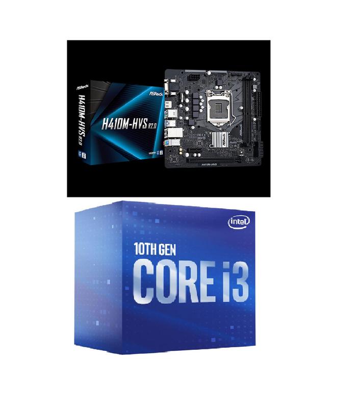 Jual Paket Processor Intel Core i3 10105F + MOBO Asrock H410M-HVS ...