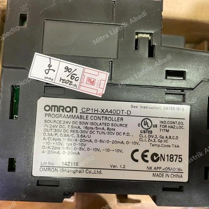 Jual Plc Omron Cp1H-Xa40Dt-D Cp1H-Xa40Dtd - Jakarta Barat - Industrial ...