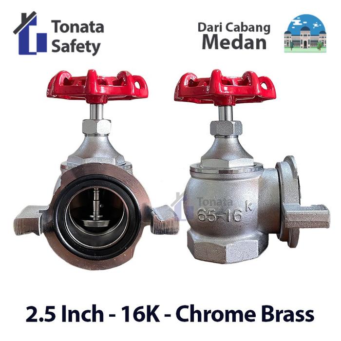 Promo Hydrant Valve 2.5" Krom Kuningan / Brass Chrome 16K VDH - Kota ...