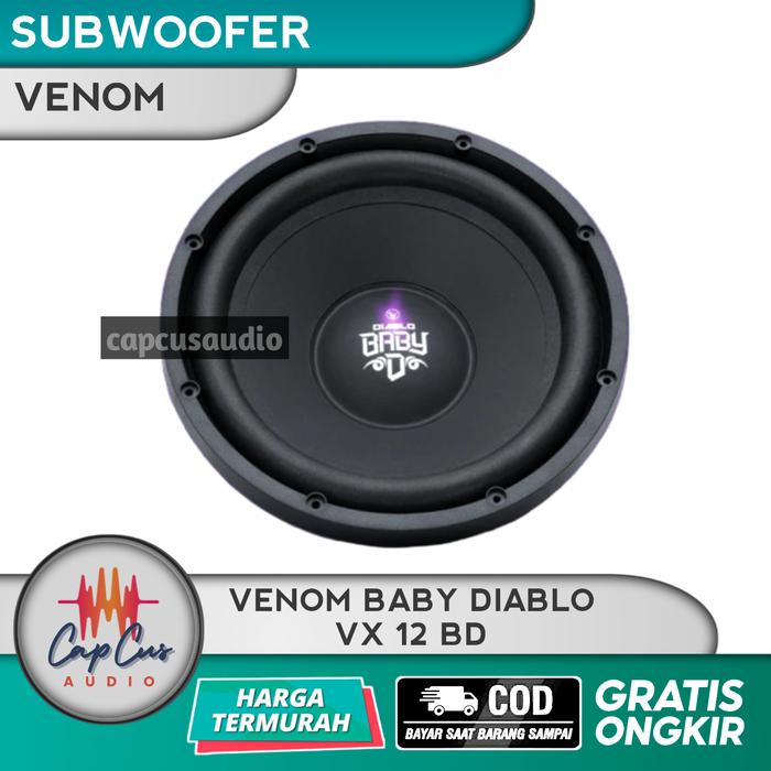 Jual SUBWOOFER VENOM 12 INCH VENOM BABY DIABLO VX 12 BD / VX12BD / VX ...